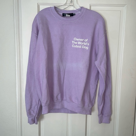 John Eshaya | Sweaters | John Eshaya Lavender Worlds Cutest Dog ...